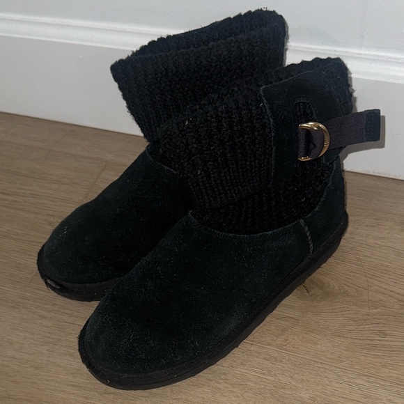 UGG | Shoes | Ugg Classic Solene Mini Black Ankle Winter Boots | Poshmark
